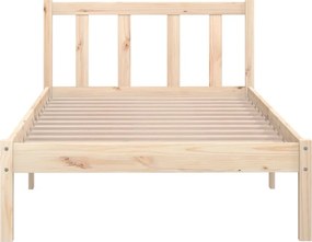 vidaXL Rám postele masivní borovice 75 x 190 cm malé jednolůžko [810042] Barva: Bílá