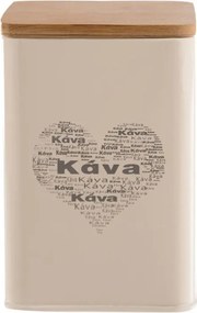 Plechová dóza SRDCE na kávu