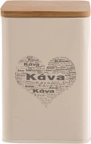 Plechová dóza SRDCE na kávu