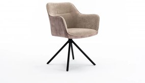 Designová židle Verona champagne otočná/ 44156