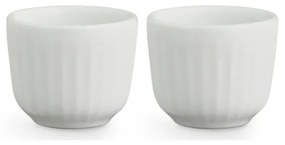 Sada 2 bílých porcelánových misek na vajíčka Kähler Design Hammershoi, ⌀ 8 cm