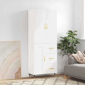 Skříň highboard bílá 69,5 x 34 x 180 cm kompozitní dřevo 3195995
