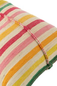 Barevný sedací vak z recyklované bavlny Cocoon Stripes - 150*100*40 cm