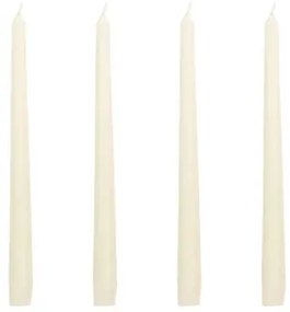 Set 4 svíček v krémové barvě
