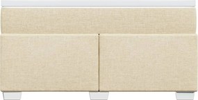 vidaXL Box spring postel s matrací 140x200 cm textil [3285137] Barva: světle šedá