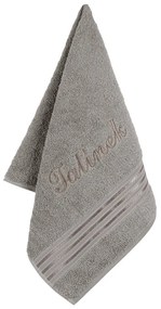 Bellatex Froté ručník s výšivkou Tatínek tmavě šedá