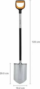 Fiskars Xact 1066729 Rýč špičatý velký / 120 cm