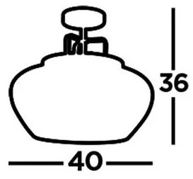 Searchlight 8973-3SS Stropní lustr BOULE SATIN čiré sklo