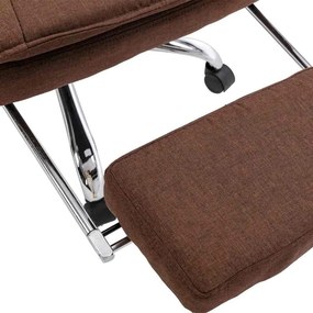 Kancelářská židle hnědá textil 20368