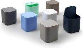 Gedy Sapho, SEVENTY stolní odpadkový koš výklopný, plast ABS, bílý