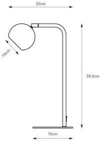 Markslöjd 109032 - Stolní lampa POP 1xGU10/7W/230V šedá
