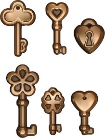 Forma na pralinky Scg33 Choco Keys silikonová