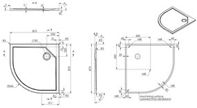 Arttec Briliant 88 x 88 x 220 cm PAN04351 model 3 clear sprchový box