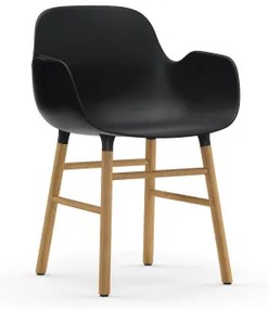 Form Armchair Oak černá Normann Copenhagen