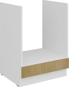 CREMONA bc | dolní skříňka 60 D GAZ na vestavnou troubu | 60 cm | bílá/cremona