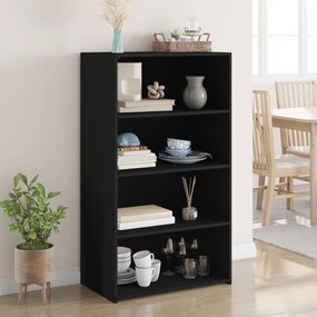 Skříň highboard černá 70 x 41 x 124 cm kompozitní dřevo