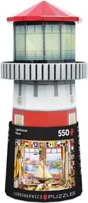 EUROGRAPHICS Puzzle v plechové krabičce Maják / 550 dílků / 48 × 33 cm