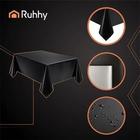 Dekorativní fóliový ubrus černý Ruhhy 26569