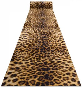 Běhoun pogumovaný DIGITAL Zvířecí kůže béžový hnědý Šíře: 65 cm