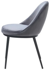 Šedá jídelní židle Gain – Unique Furniture