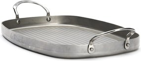 Oválná pánev ke grilování Plancha de Buyer MINERAL B 38x26cm vroubky