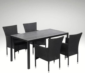Vikio Zahradní jídelní set pro 4 osoby DT257-140 antracit