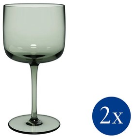 Sada sklenic na víno z kolekce LIKE GLASS SAGE, 2 ks