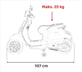 Ramiz Dětský skútr Vespa ROMA bílý