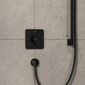 Hansgrohe ShowerSelect Comfort Q, termostat pod omítku pro 1 spotřebič, černá matná, HAN-15581670