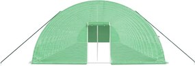 Skleník s ocelovým rámem zelený 120 m² 20 x 6 x 2,85 m 3188113