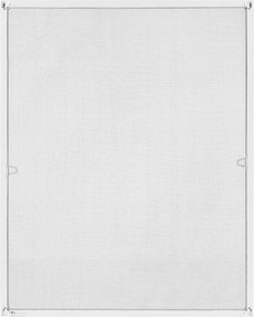 Juskys Okenní síť proti hmyzu s hliníkovým rámem Barva: Bílá, Velikost: 110 × 130 cm