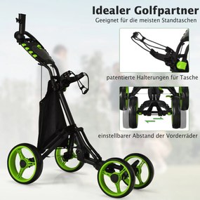 Costway Golfový vozík se 4 koly Golfový vozík Golfový skládací