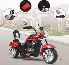 Costway Motocyklový elektrický motocykl ve stylu Chopper Dětský motocyklový