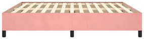 Rám postele růžový 180 x 200 cm samet,  347341 HangarStore.cz