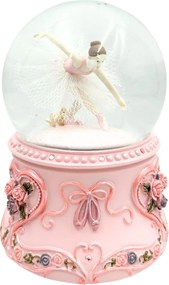 Madrid Magnificence Hudební skříňka Tančící baletka ve skleněné kouli 15 cm – MG-963