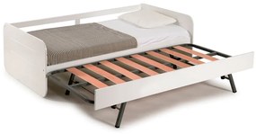 Bílá dětská postel s výsuvným lůžkem 90x190 cm Redona – Marckeric
