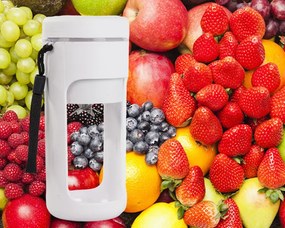Verk Group Přenosný bezdrátový USB mixér na smoothie, drtič ledu, šňůrka na krk