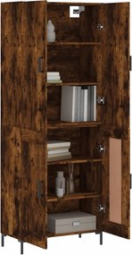 Skříň highboard kouřový dub 69,5 x 34 x 180 cm kompozitní dřevo 3195792