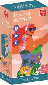 JUMBO Puzzle Pieceful mind: Věnuj si chvilku / 6x54 dílků / od 14 let