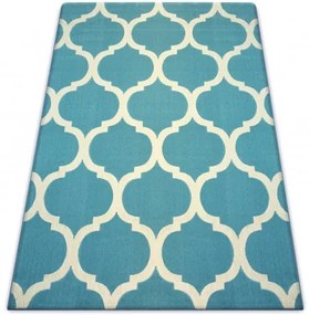 Moderní kusový koberec SCANDI 18218/631 Trellis světle modrý Rozměr: 140x200 cm