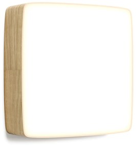 Přisazené dřevěné svítidlo Cube Ceiling / Wall Dekor: Dub, Teplota chromatičnosti / Stmívání: 2700 Kelvinů / Stmívatelné Casambi, Varianta: XXL
