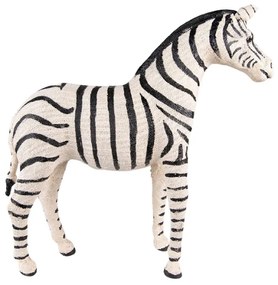 Dekorace Socha Zebra Černá, Bílá 27x10x28 cm – 30 cm