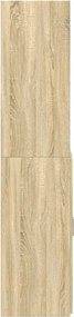 Skříň highboard dub sonoma 80 x 42,5 x 185 cm kompozitní dřevo 3281380