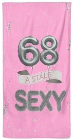 Osuška Stále sexy – růžová (věk: 68, Velikost osušky: 70x140cm)
