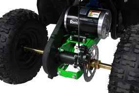 Ramiz Čtyřkolka na baterie E-STAR zelená 35 km/h + motor 1000W + nafukovací kola + nastavení sedadla
