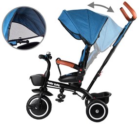 Dětská tříkolka Tiny Bike 3v1 s otočnou střechou