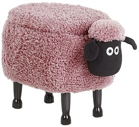 Zvířecí stolička růžová s úložným prostorem SHEEP Beliani