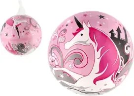 TEDDIES Míč jednorožec / PVC / 22 cm / v síťce / od 3 let