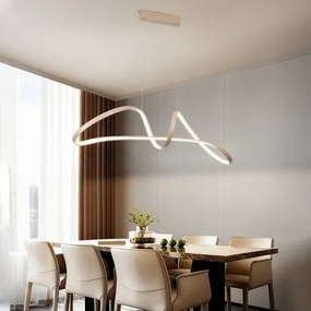 Brilagi-LED Stmívatelný lustr na lanku TWISTER LED/60W/230V 3000-6000K béžová+DO