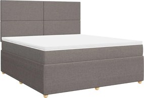 Box spring postel s matrací taupe 180x200 cm textil 3292132